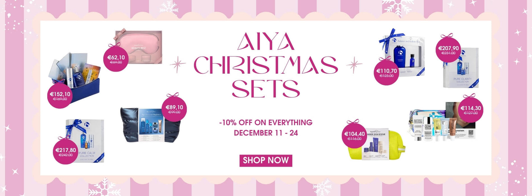 Aiya Christmas Sets - Shop online now | Aiya Beauty Care